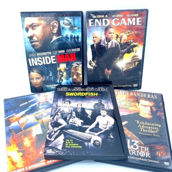 Media | Action Movie Dvds Bundle Lot 5 Movies With Original Case | Poshmark